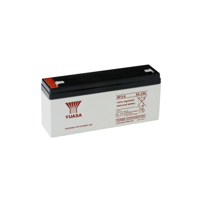 Buy Yuasa 6V 3Ah Rechargeable Battery 4.70mm QC Tab Terminal SLA/Sealed ...