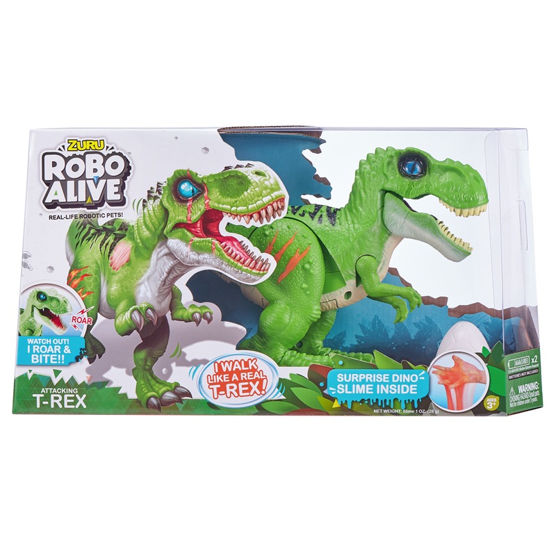 Buy Zuru Robo Alive Robotic T-Rex w/Slime Kids/Children Dinosaur Toy ...