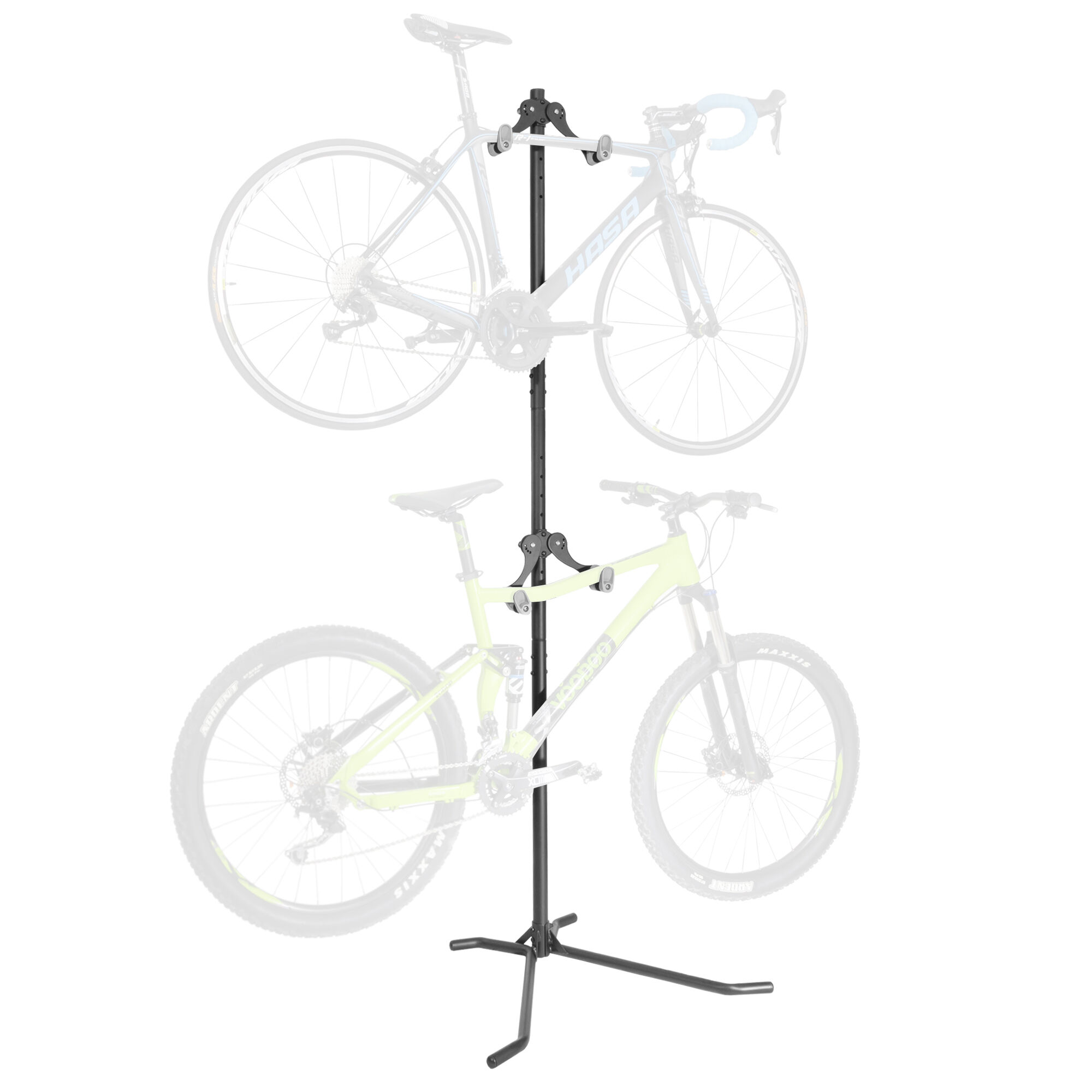 Buy CyclingDeal 2 Bike Stand Vertical Fully Adjustable Free Standing ...