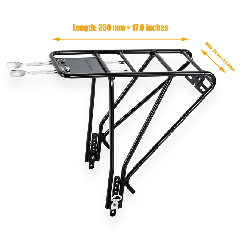 Buy Quality Alloy Rear Pannier Rack Touring Carrier Frame-Mounted For ...