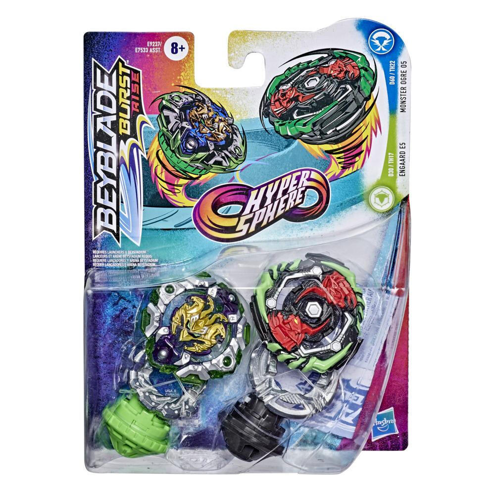Beyblade Burst Rise Hypersphere Dual Pack Monster Ogre O5 Engaard E5