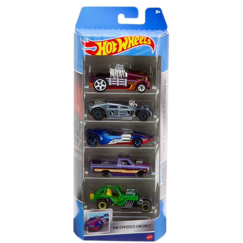 Buy Hot Wheels 5-Pack HW Exposed Engines 1:64 Scale - MyDeal Australia