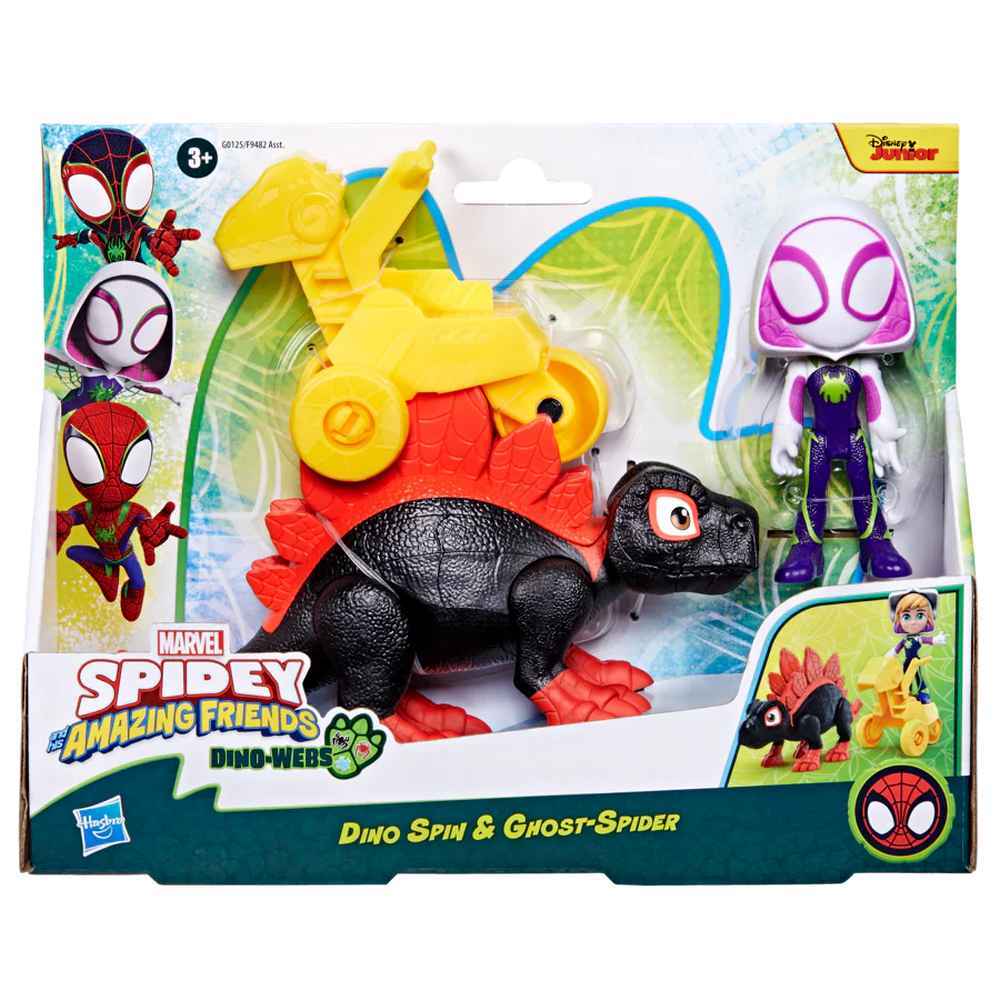 Buy Marvel Spidey and His Amazing Friends Dino-Webs Dino Spin & Ghost ...