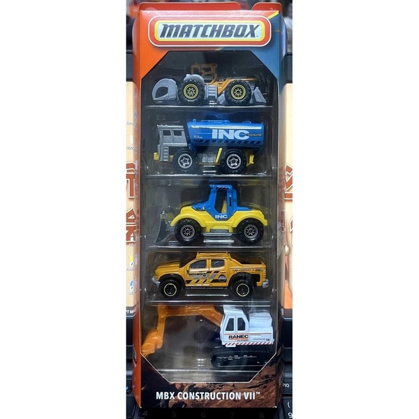 Buy Matchbox Cars 5 Pack MBX Construction VII - MyDeal Australia