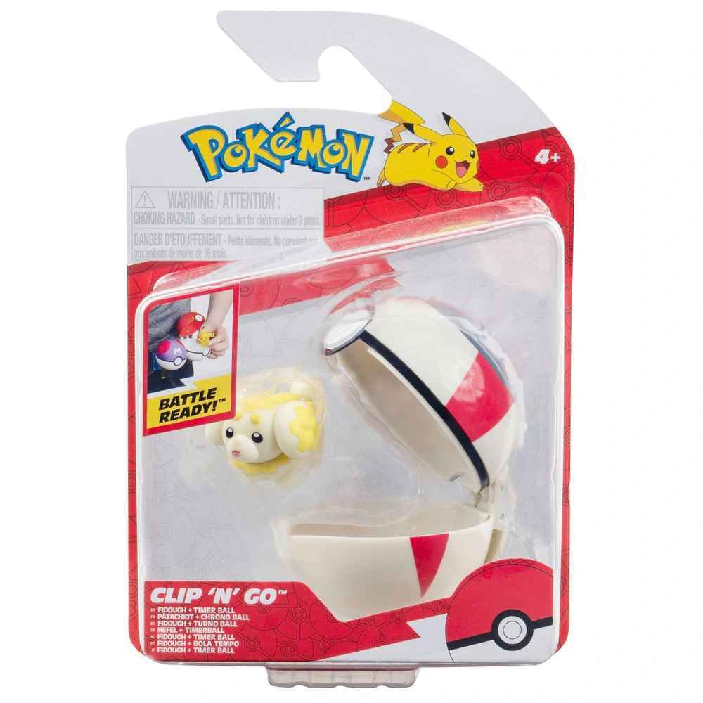 Buy Pokemon Clip 'N' Go Fidough + Timer Ball - MyDeal Australia