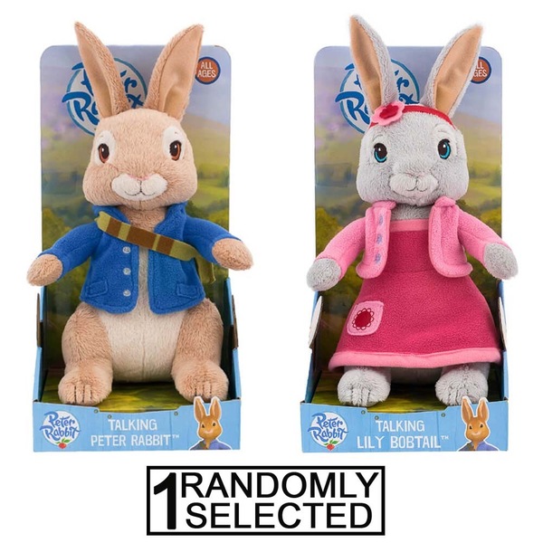Buy Talking Peter & Lily Rabbit Plush Randomly Selected - MyDeal Australia
