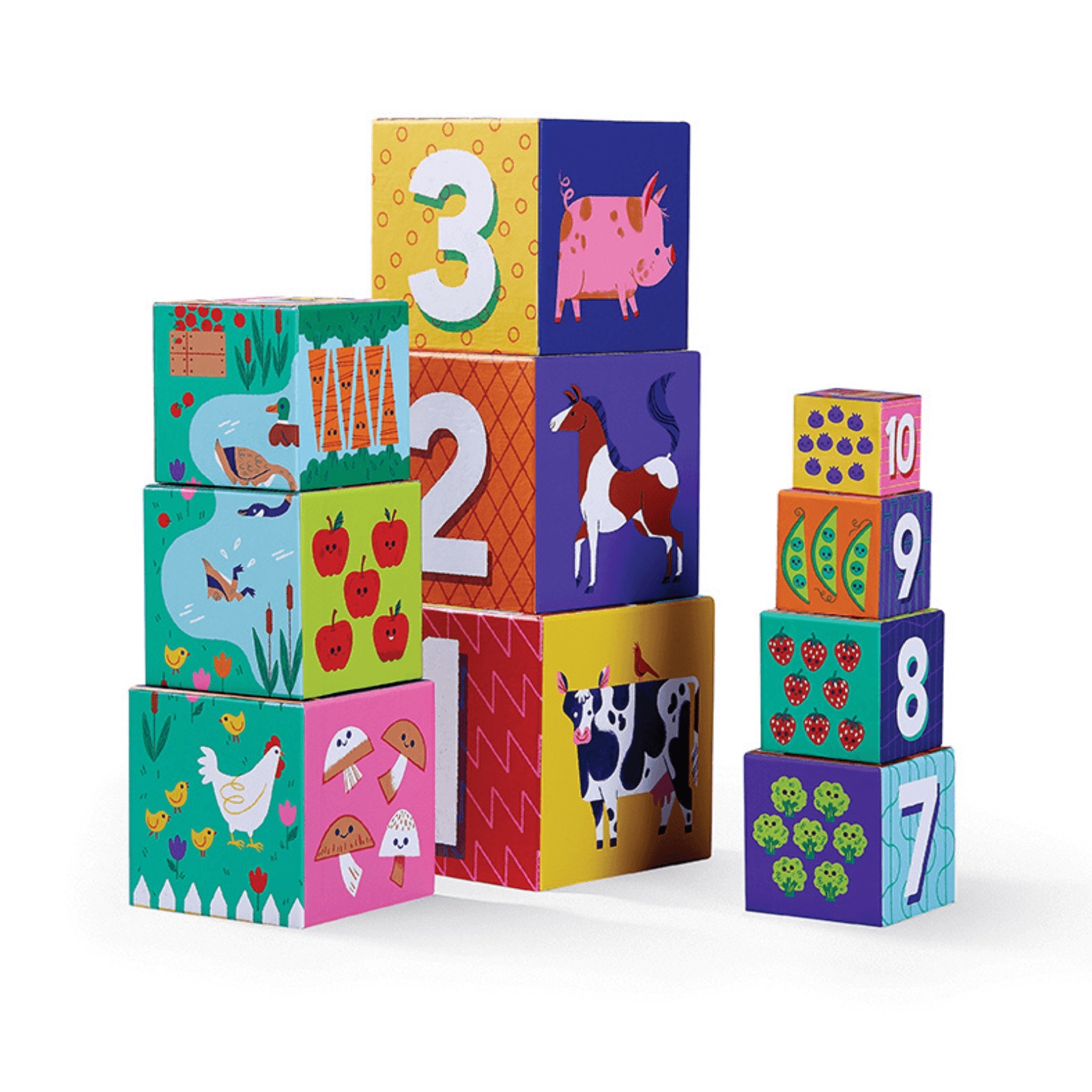 Buy Crocodile Creek - Barnyard 123 Stacking Blocks - MyDeal Australia