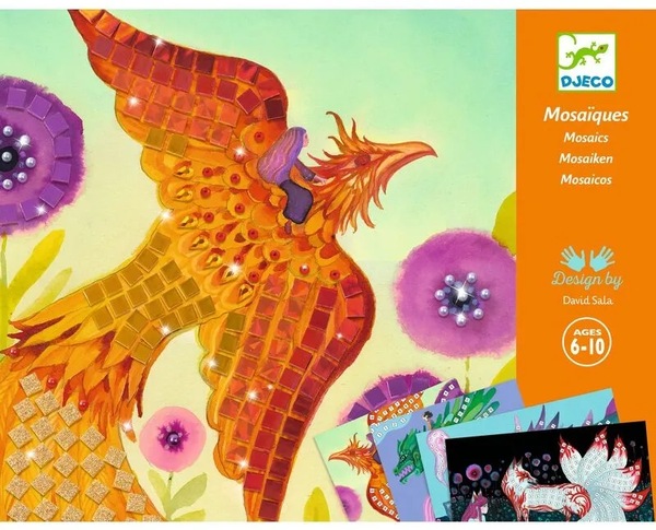 Buy Djeco - Mythical Creatures Collage Mosaic Set - MyDeal Australia