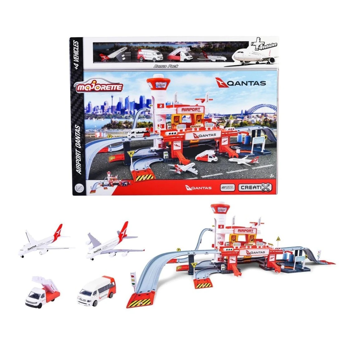 Buy Majorette - Qantas Airport Playset - MyDeal Australia