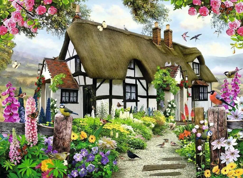 Buy Ravensburger - English Cottage Puzzle 500pc - MyDeal Australia