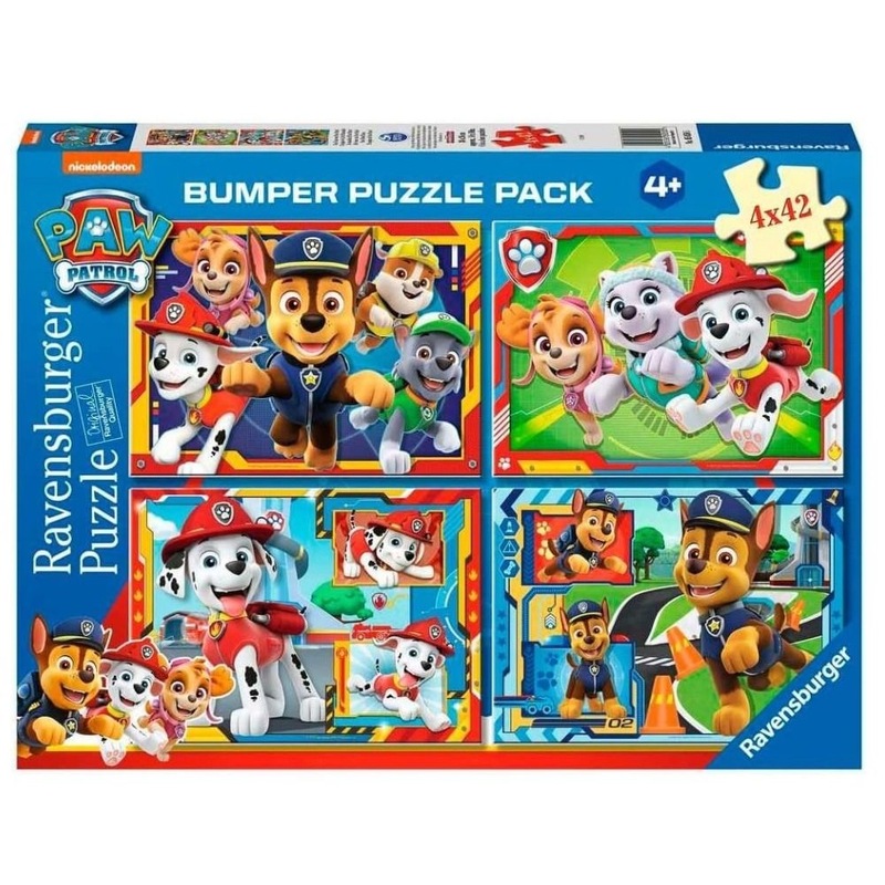 Buy Ravensburger - Paw Patrol Bumper Puzzle Pack 4x42pc - MyDeal