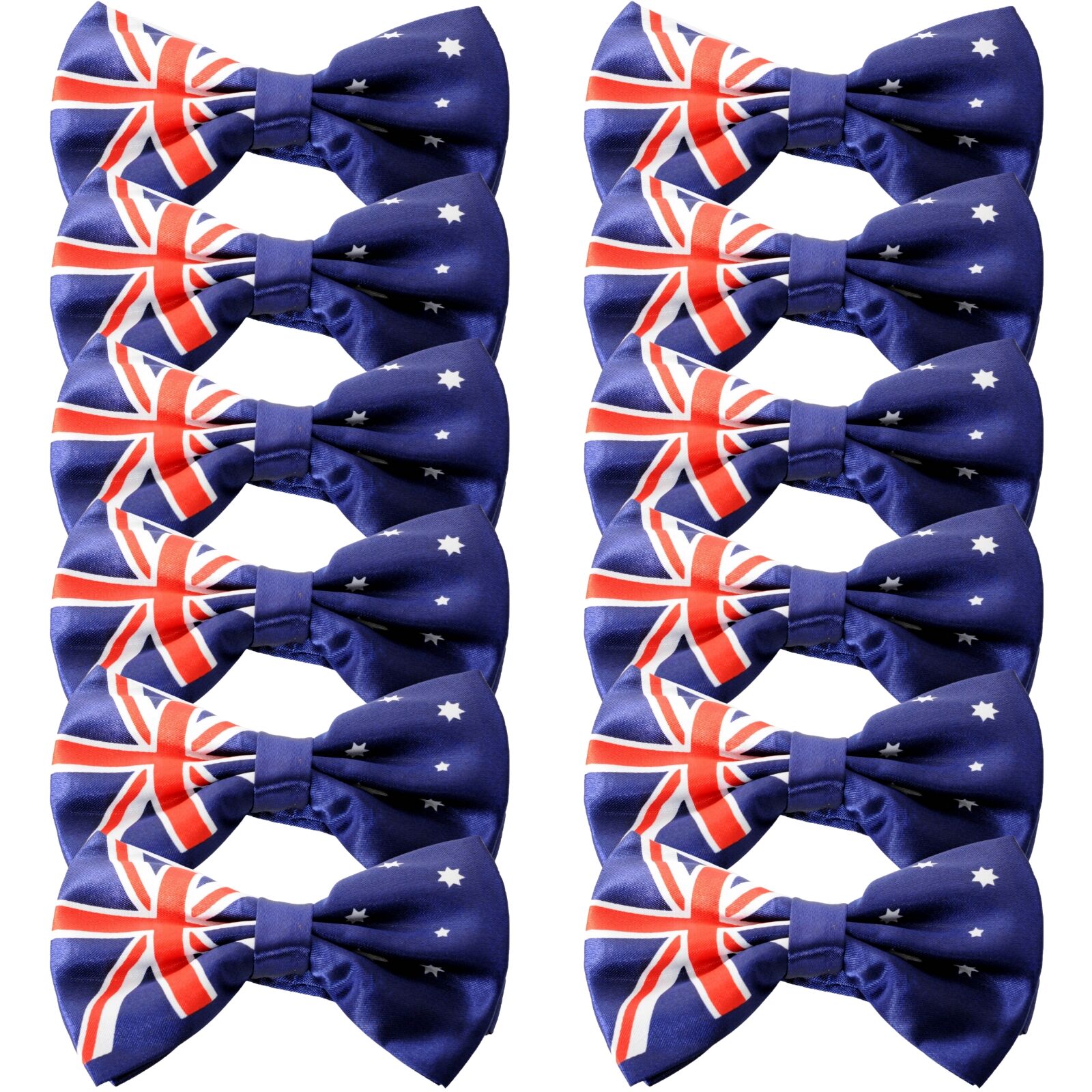 Buy 12x Australian Flag Bow Tie – Patriotic Accessory Australia Day ...
