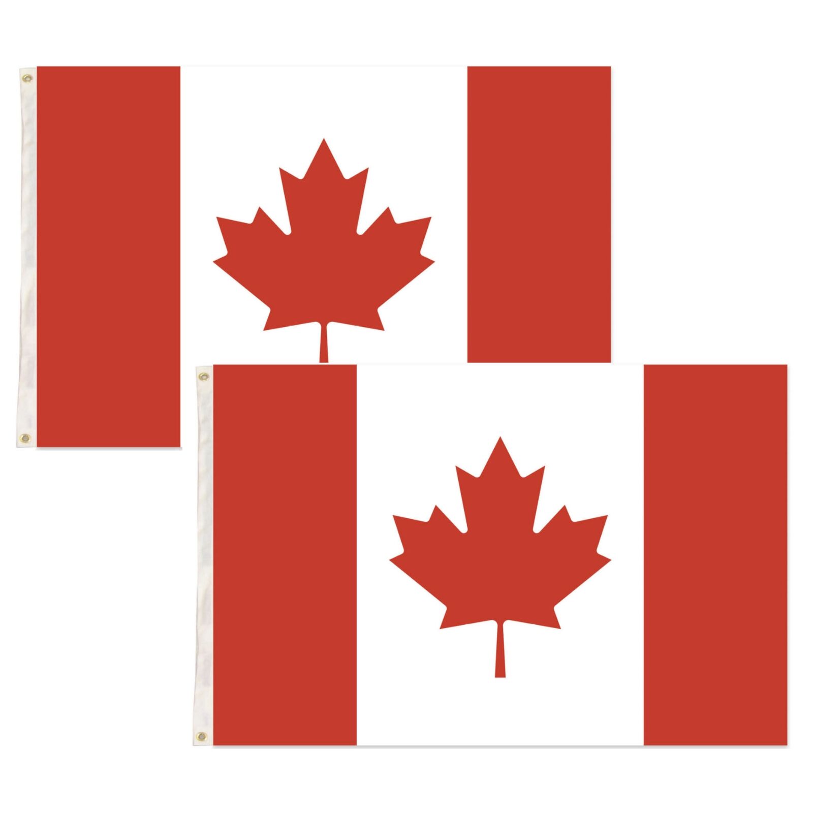 Buy 2x Canada Country Flags Heavy Duty Canadian Maple Leaf - 150cm x ...