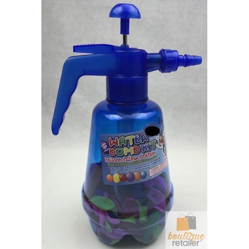 Buy 2x WATER BOMB KIT Pump Jet Fun Balloon Filling Station Free 250 ...