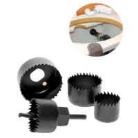 Buy 6pcs HOLE SAW KIT Metal Tool Set Professional Steel Wood Cutters ...