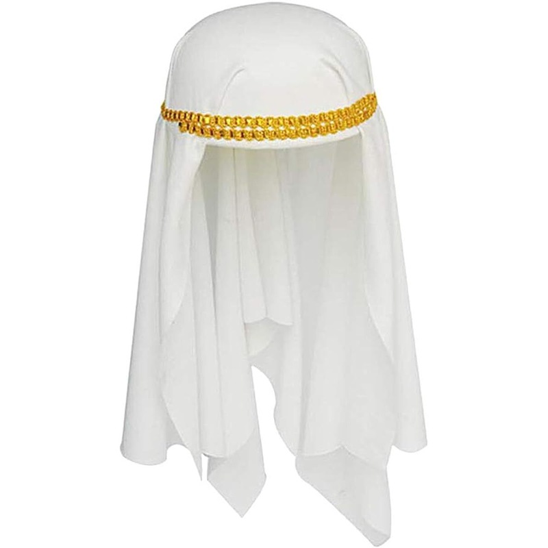 Buy Arabian Keffiyeh Hat Sheik Costume Muslim Fancy Dress Party ...