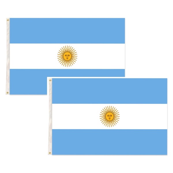 Buy 2x Argentina Country Flags Heavy Duty Argentine Argentinian - 150cm ...