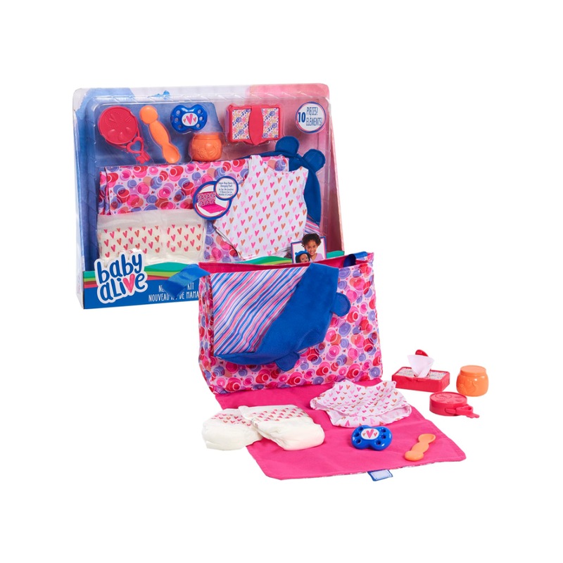 Buy Baby Alive New Mommy Diaper Bag Blanket Pacifier Wipe Onsie Doll ...