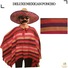 Buy DELUXE MEXICAN PONCHO Spanish Costume Wild West Cowboy Party Bandit ...