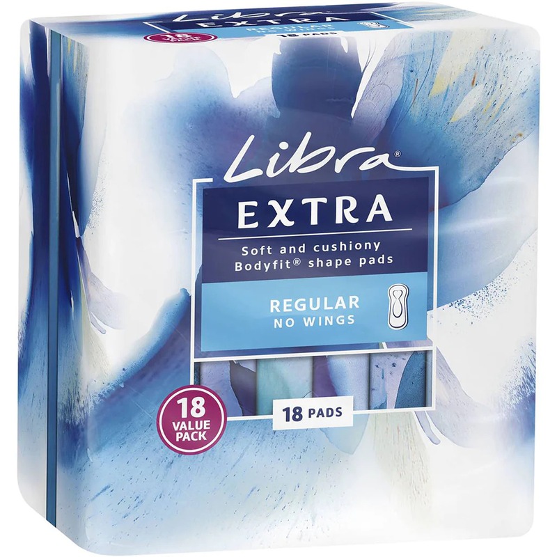 Buy Libra Extra Regular Sanitary Pads No Wings Napkin 18 Pack - MyDeal