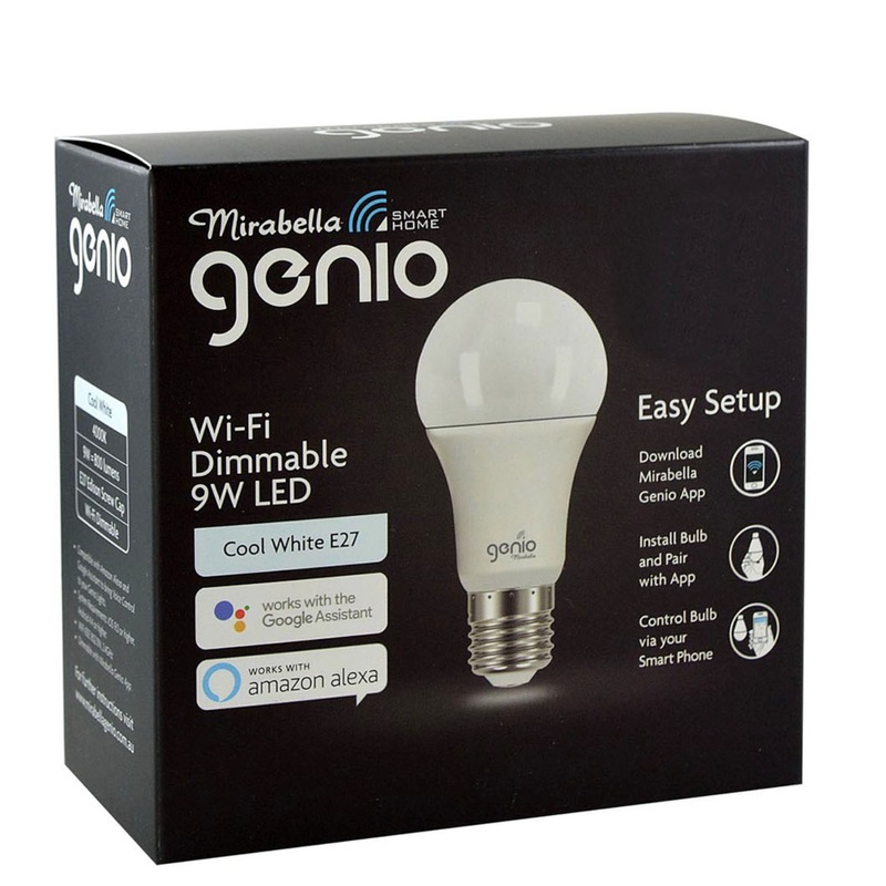 Buy Mirabella 9W Genio Wi-Fi Dimmable E27 LED Light Globe Bulb - Cool ...