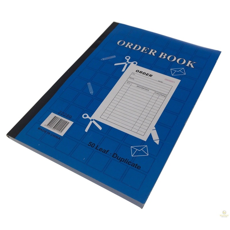 Buy ORDER BOOK 50 Page Duplicate Restaurant Docket Carbonless Take Away ...