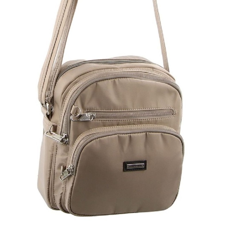 Buy Pierre Cardin Nylon Shoulder Cross Body RFID Anti-Theft Slash Proof ...