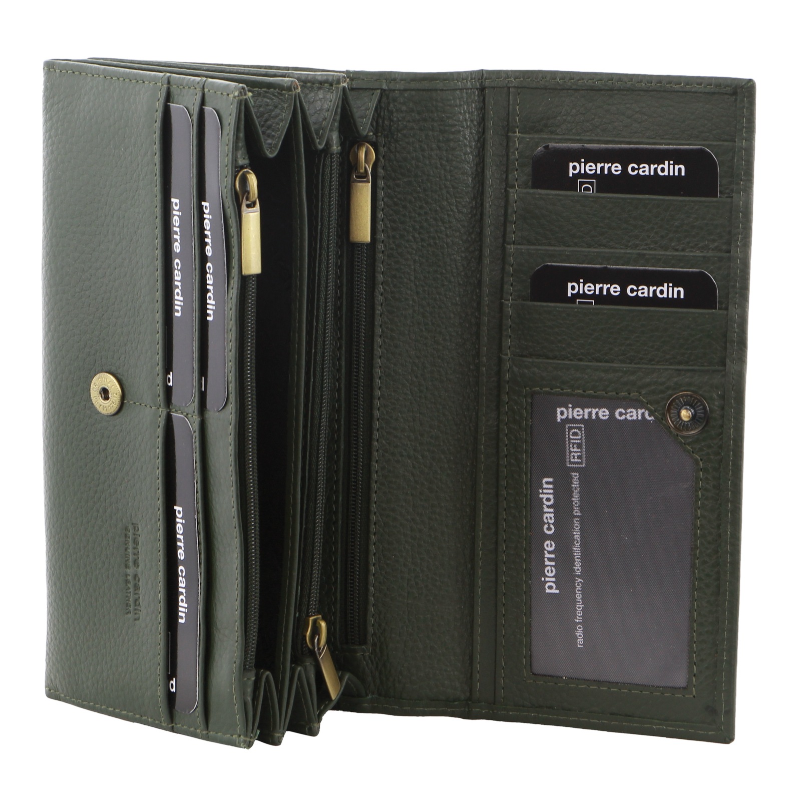 Buy Pierre Cardin Womens Soft Italian Leather RFID Purse Wallet - Grape ...