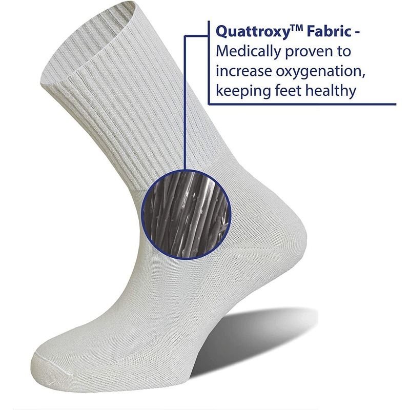 Buy REFLEXA Diabetic Socks Flat Toe Seam Comfort Medical Circulation ...