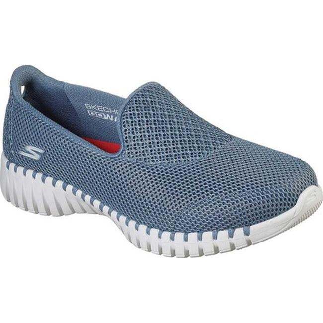 Buy Skechers Women's GOwalk Smart Slip-On Blue Shoes Walking Sneakers ...