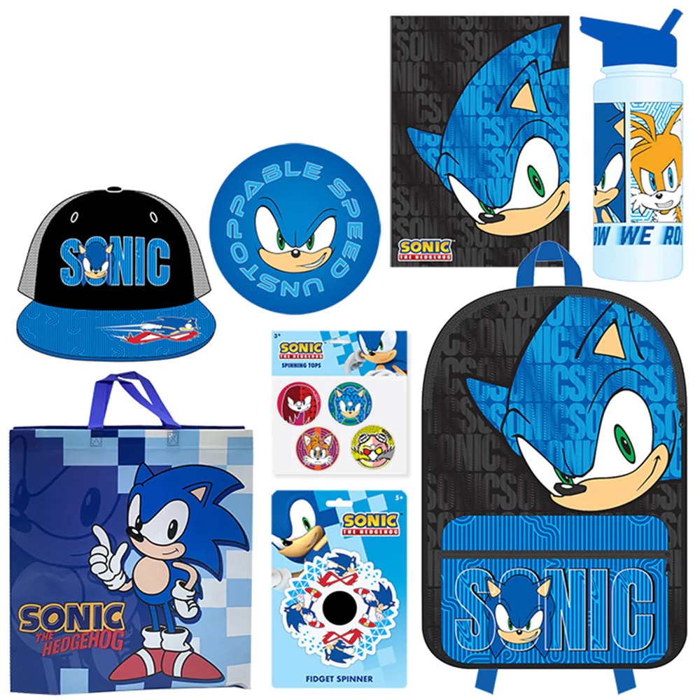 Buy Sonic The Hedgehog Showbag 22B Backpack/Drink Bottle/Fidget Spinner ...