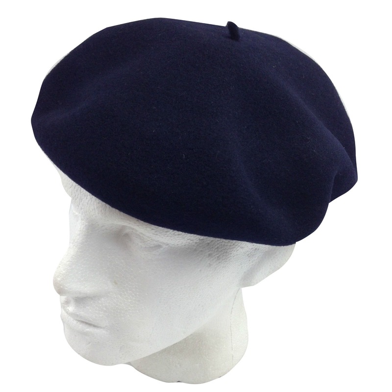 Buy Super Basque French BERET 100% Wool MADE IN FRANCE British Hat Cap ...