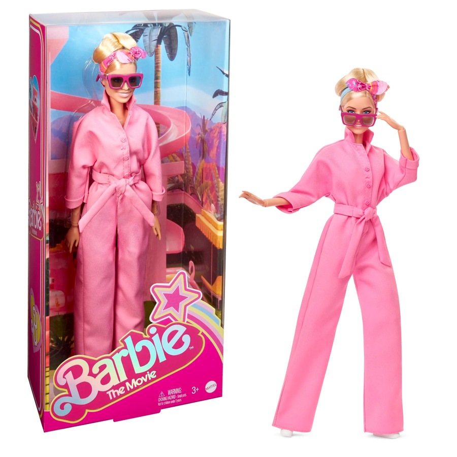 Buy Barbie the Movie Doll Margot Robbie In Pink Power Jumpsuit HRF29 ...