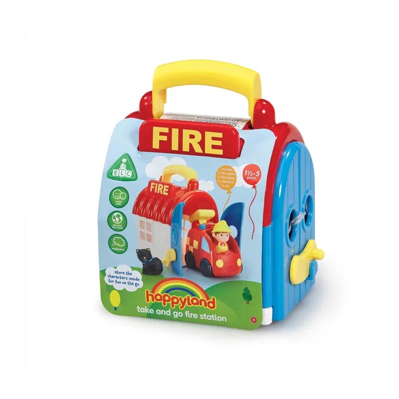 Buy ELC Early Learning Centre Happyland Take And Go Fire Station - MyDeal