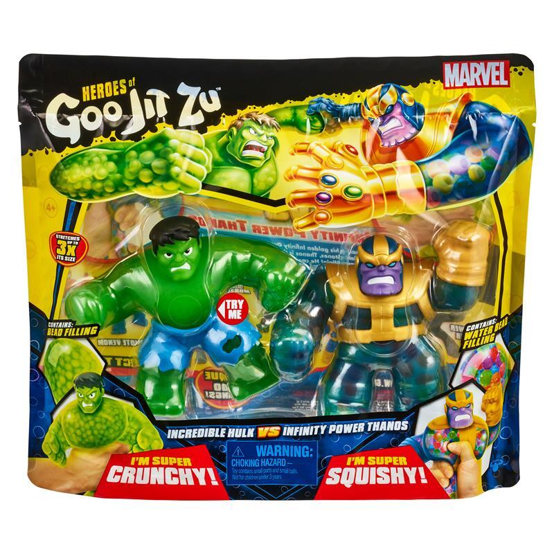 Buy Heroes of Goo Jit Zu Marvel Versus Pack Incredible Hulk vs Infinity ...
