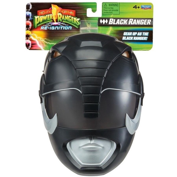 Buy Mighty Morphin Power Rangers Re-Ignition Black Ranger Mask - MyDeal ...