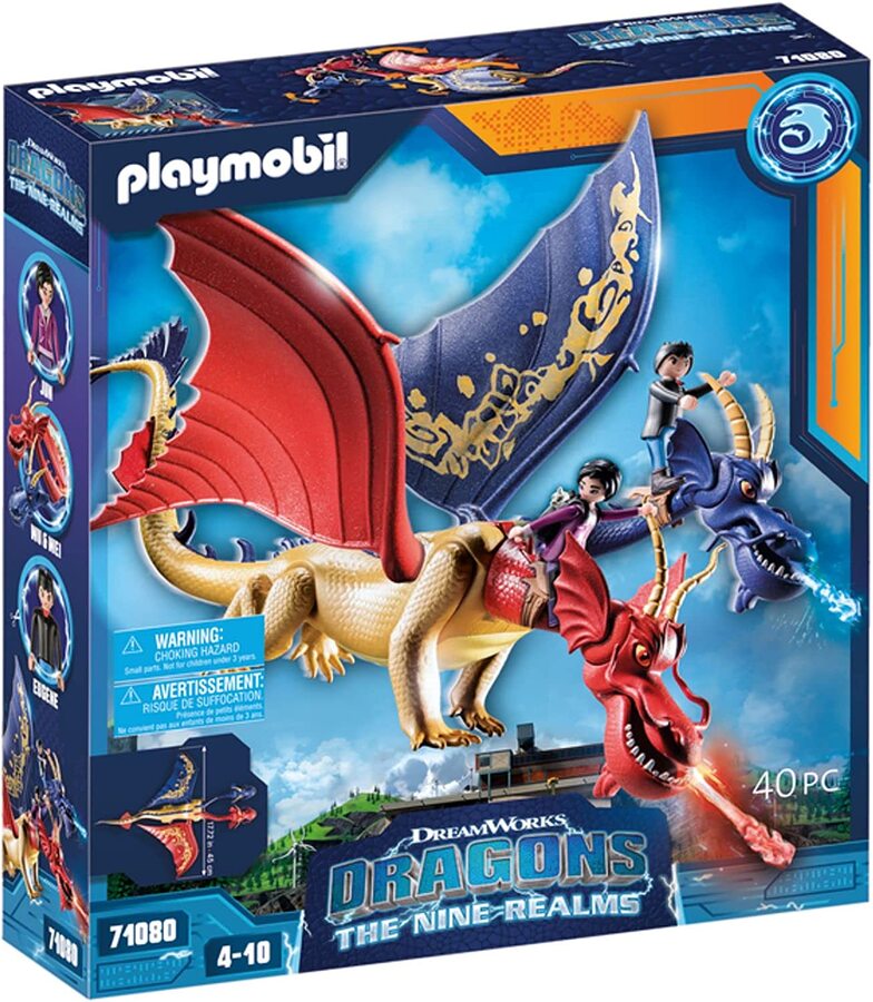 Buy Playmobil Dragons The Nine Realms - Wu & Wei with Jun 40pc 71080 ...