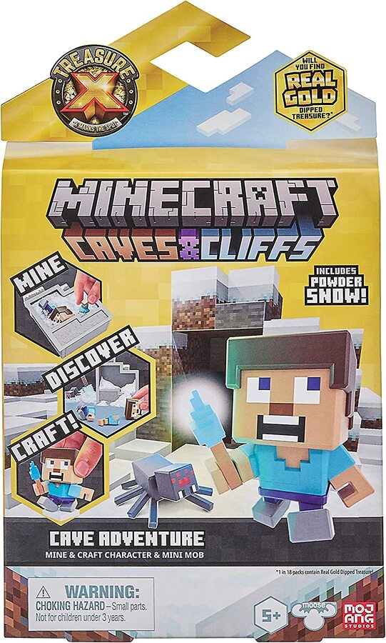 Buy Treasure X Minecraft Caves & Cliffs Cave Adventure Pack - MyDeal ...