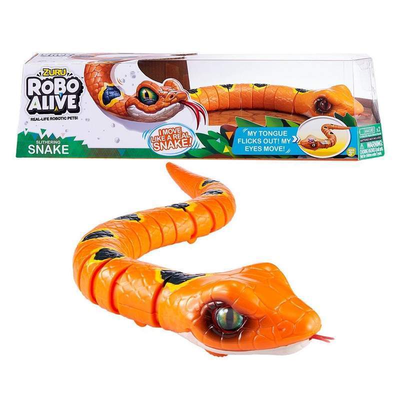 Buy Zuru Robo Alive Slithering Snake Robotic Toy - Orange - MyDeal ...