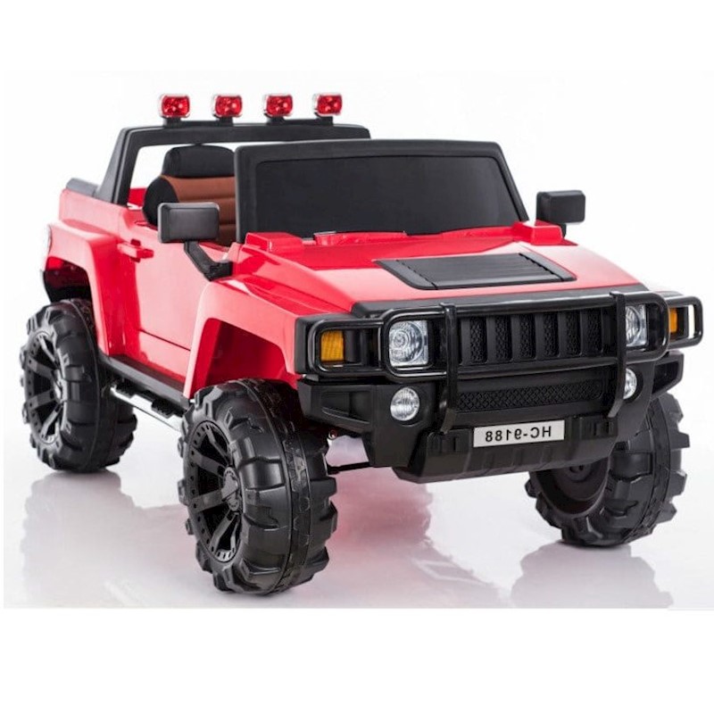 Buy 12V Hummer Replica Kids Electric Ride On Toy Car | Red - MyDeal ...