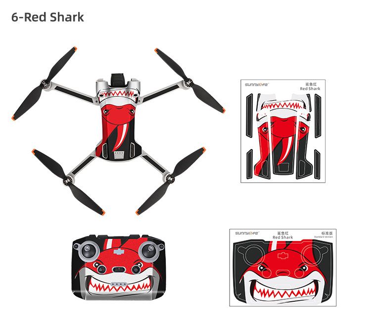 Buy Sunnylife Skin Sticker for DJI Mini 3 Pro (RC-N1 RC Version)(Red ...