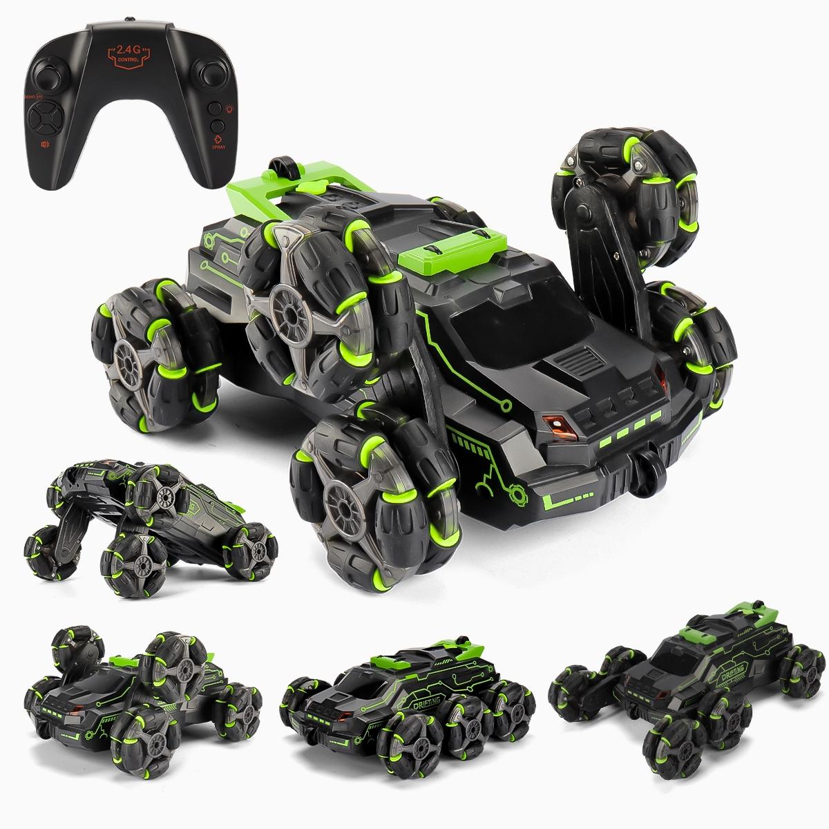 Buy 360-Degree Swing Arm Stunt Car With 2.4G Six-Wheel Drift Spray ...