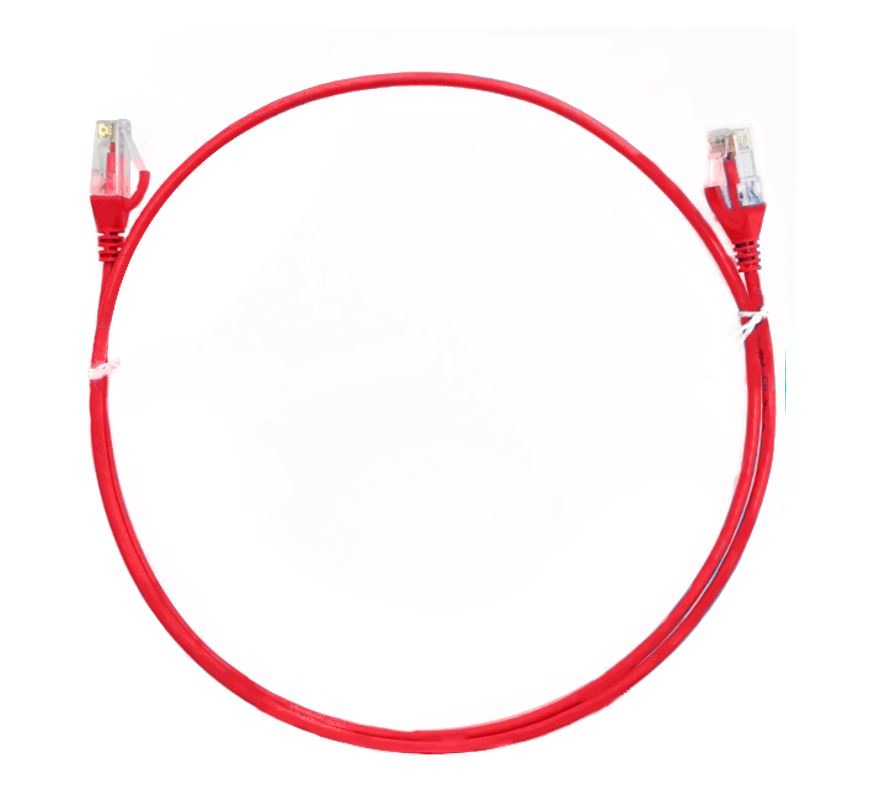 Buy 8WARE CAT6 Ultra Thin Slim Cable 20m - Red Color Premium RJ45 ...