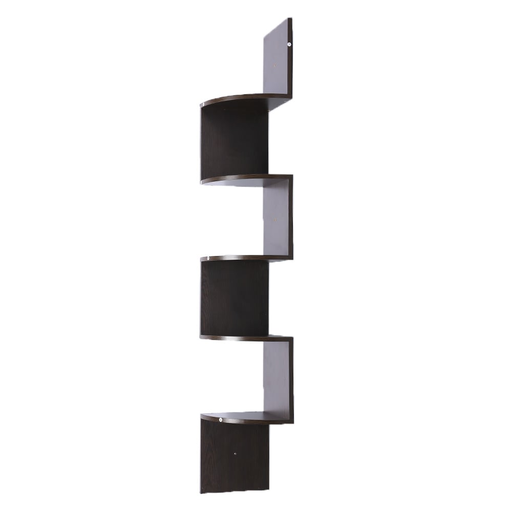Buy Sarantino 5 Tier Corner Wall Shelf Display Shelves Dvd Book Storage ...