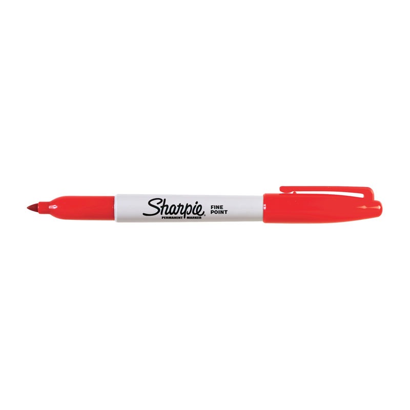 Buy SHARPIE Permanent Marker Fine Point Red Box of 12 - MyDeal Australia