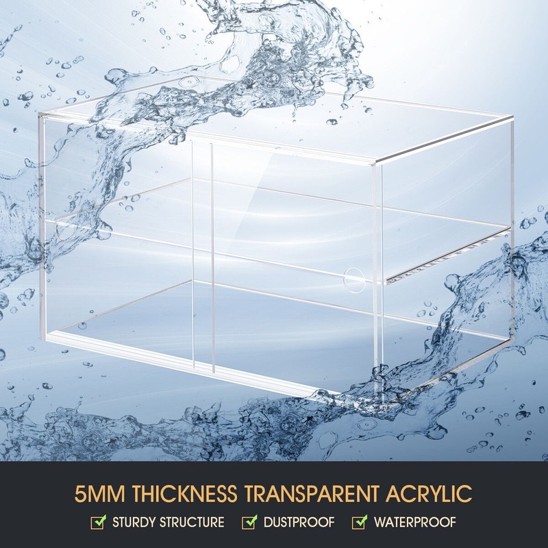 Buy 2 Tier Cupcake Cabinet Display Shelf Unit Acrylic Cake Bakery Case ...