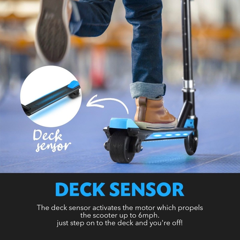 Buy 2-Wheel Electric Kick-to-Start Scooter Motorised Scooter for Kids ...