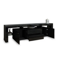 Buy 200cm TV Stand Cabinet LED Entertainment Unit Wood Storage ...