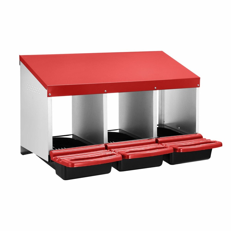 Buy 3 Hole Chicken Nesting Box Roll Away Hen Chook Laying Nest Boxes ...