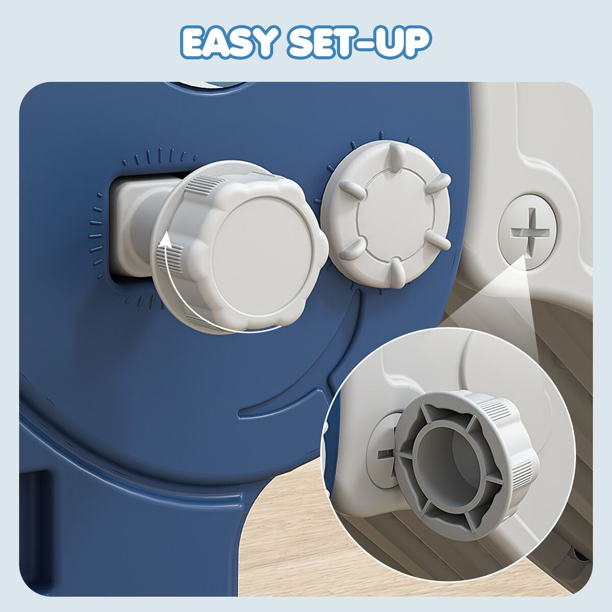 Buy 3 In 1 Slide Climber Set Basketball Hoop Stairs Steps Indoor ...